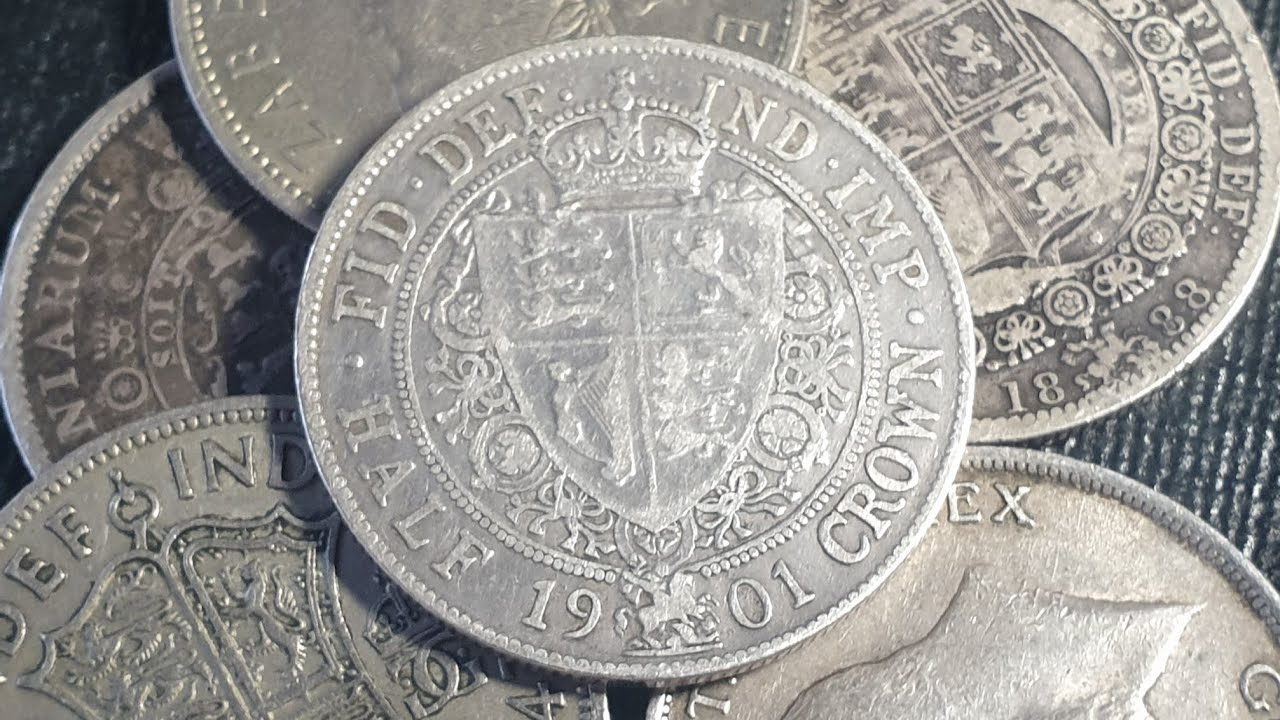 UK Half Crowns design evolution - YouTube