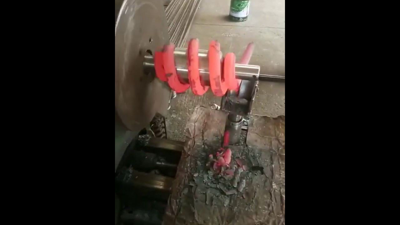 How to make Mining equipment shock absorber spring - YouTube