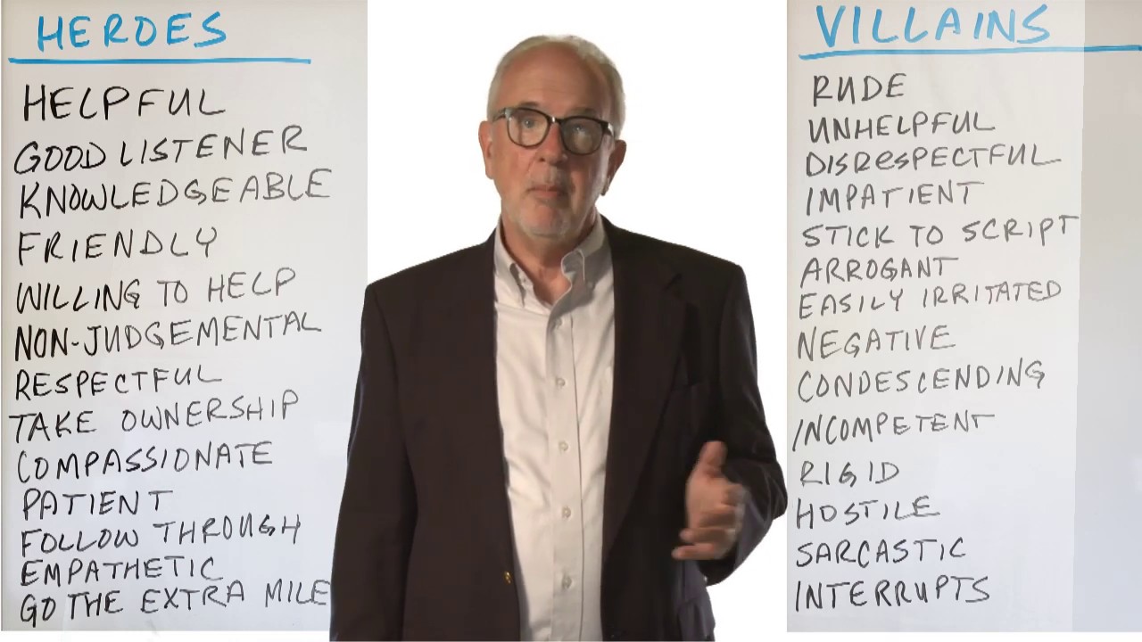 Customer Service Heroes and Villains: Customer Service Training 101 ...