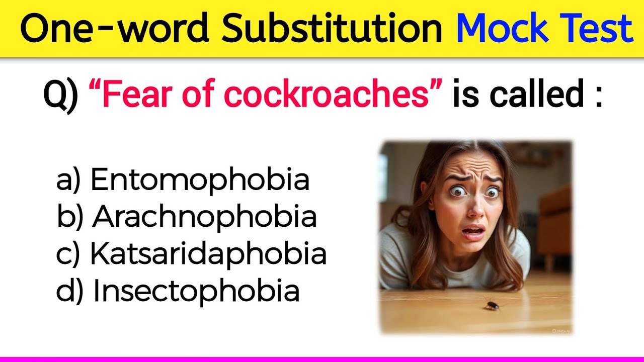 One-word Substitutions | Mock Test | 30 Questions with Explanation ...