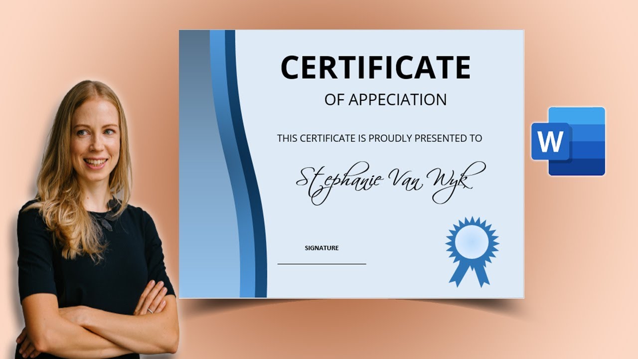 How To Make Certificate Designs in Microsoft Word | Certificate ...