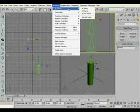3D Max - Bones tutorial. (In 2 minutes) - YouTube