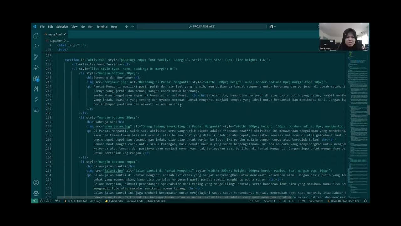 PRESENTASI PROJEK AKHIR MATA KULIAH PEMROGRAMAN WEB | 3IKRB - YouTube