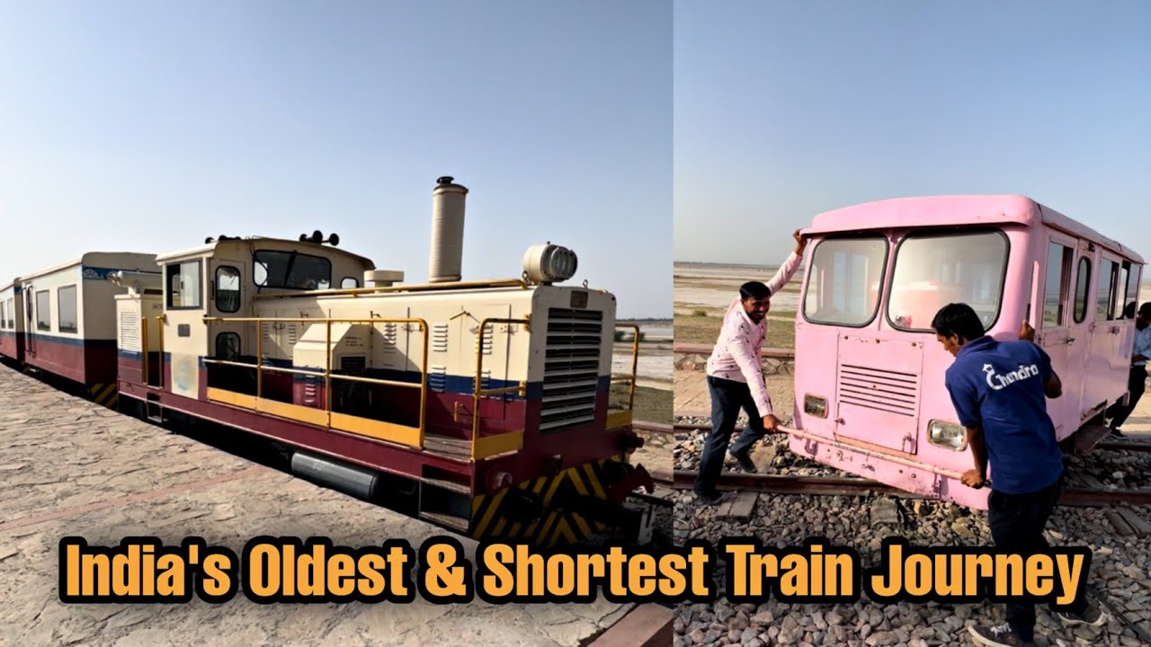 India's Shortest Train Journey | How White Salt Is Made | Sambhar Lake ...