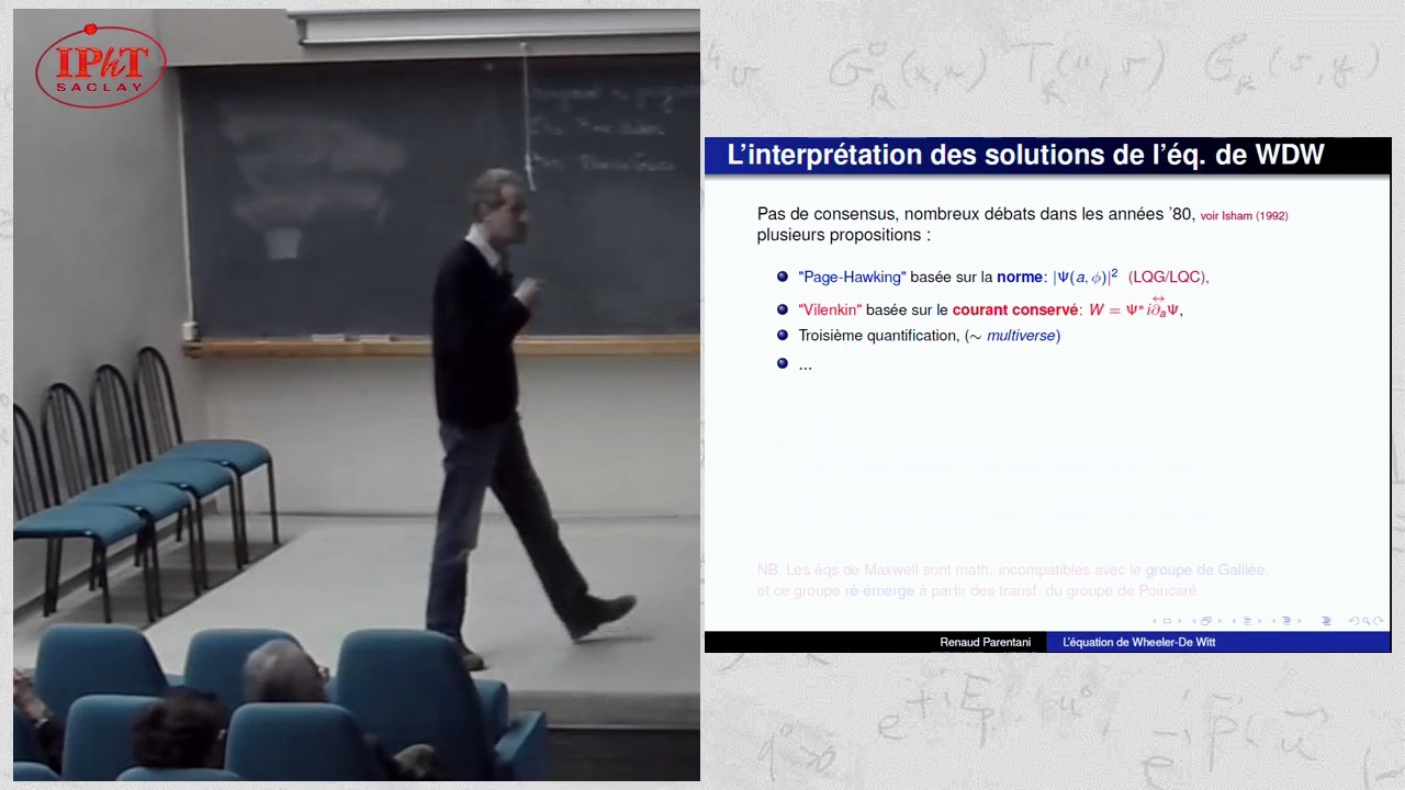 Renaud Parentani La Cosmologie Quantique - YouTube