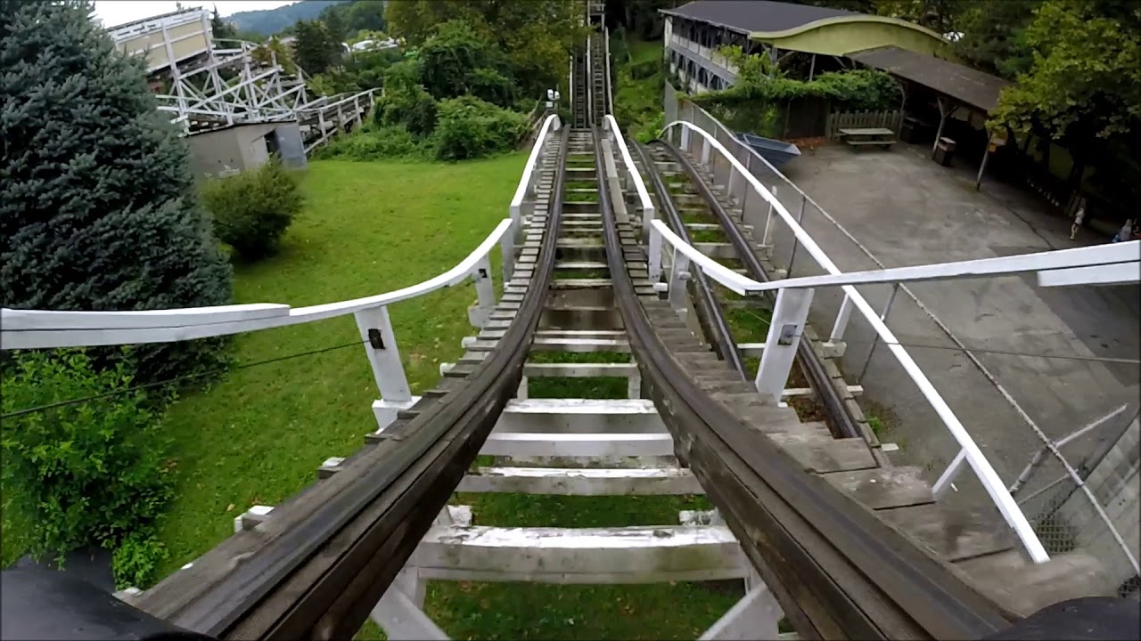 Kennywood Jack Rabbit Roller Coaster NEW Centennial POV - YouTube