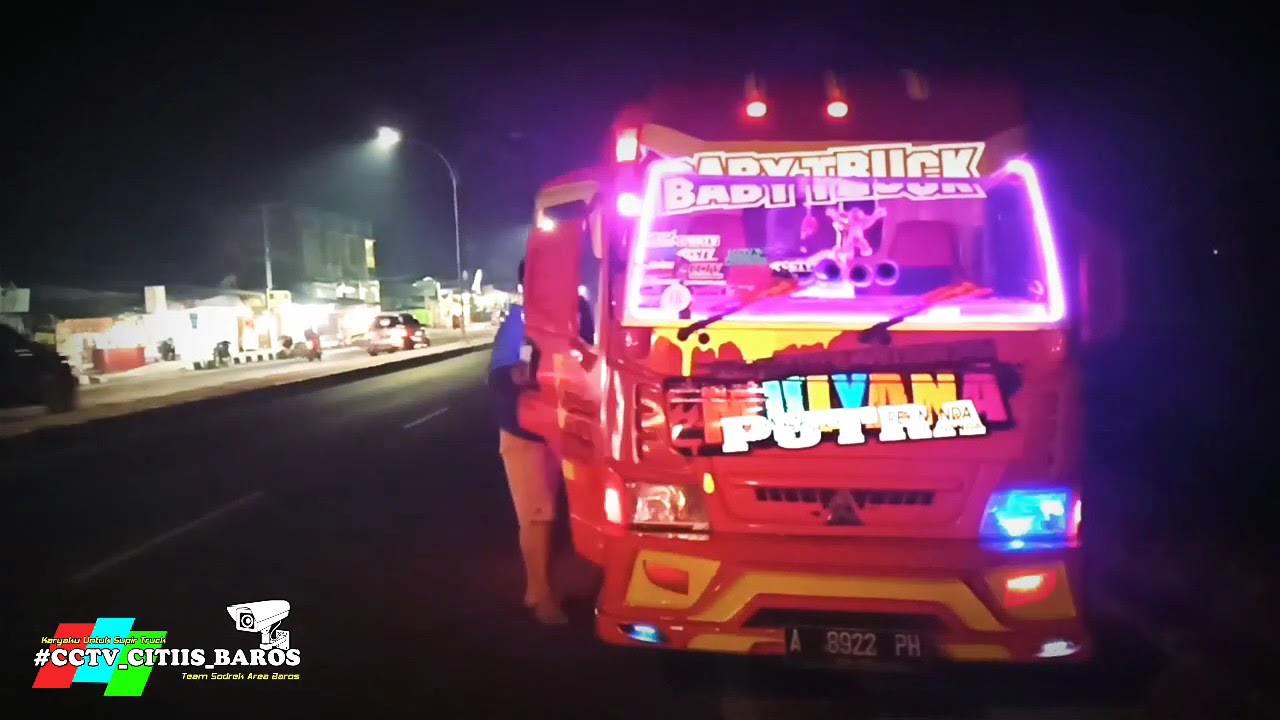 Mulyana putra sam eman truck mbois BANTEN ll cctv citiis baros - YouTube