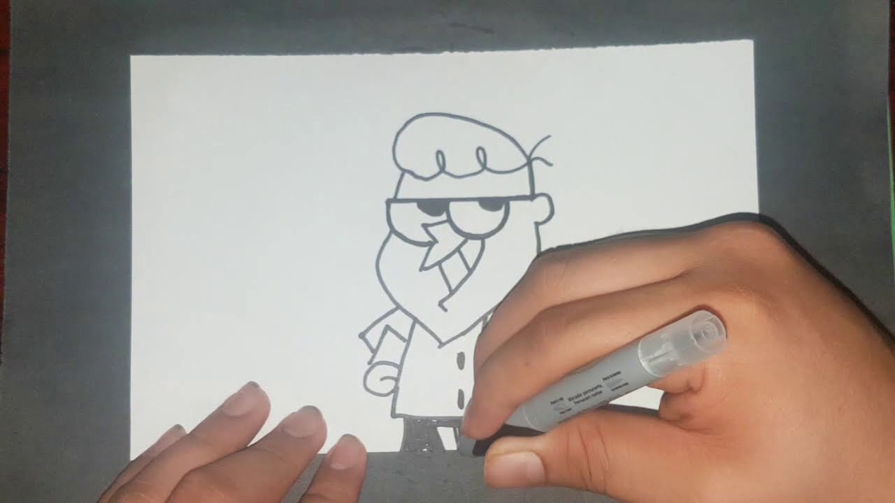 Como dibujar a Dexter, del laboratorio de Dexter paso a paso - YouTube