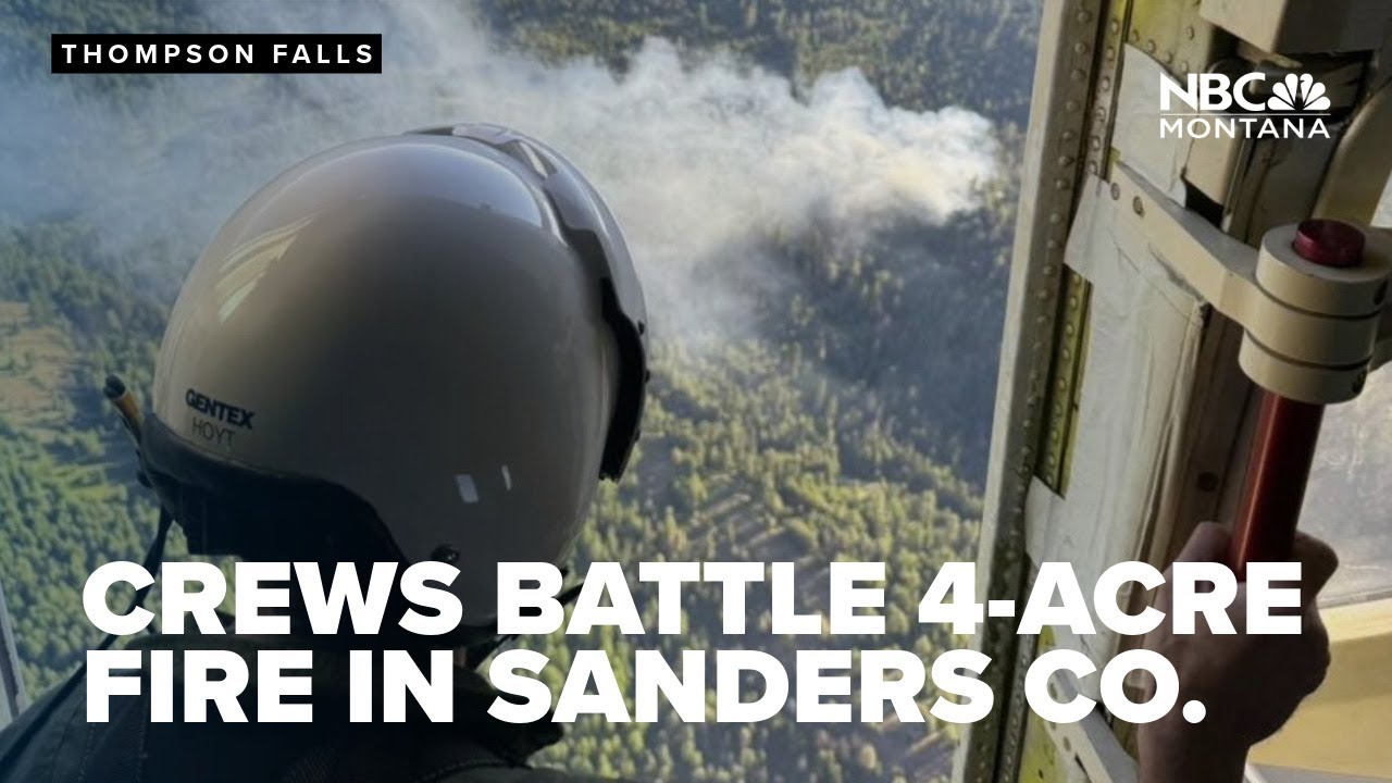 Crews attack 4-acre Fishtrap Fire in Sanders County - YouTube