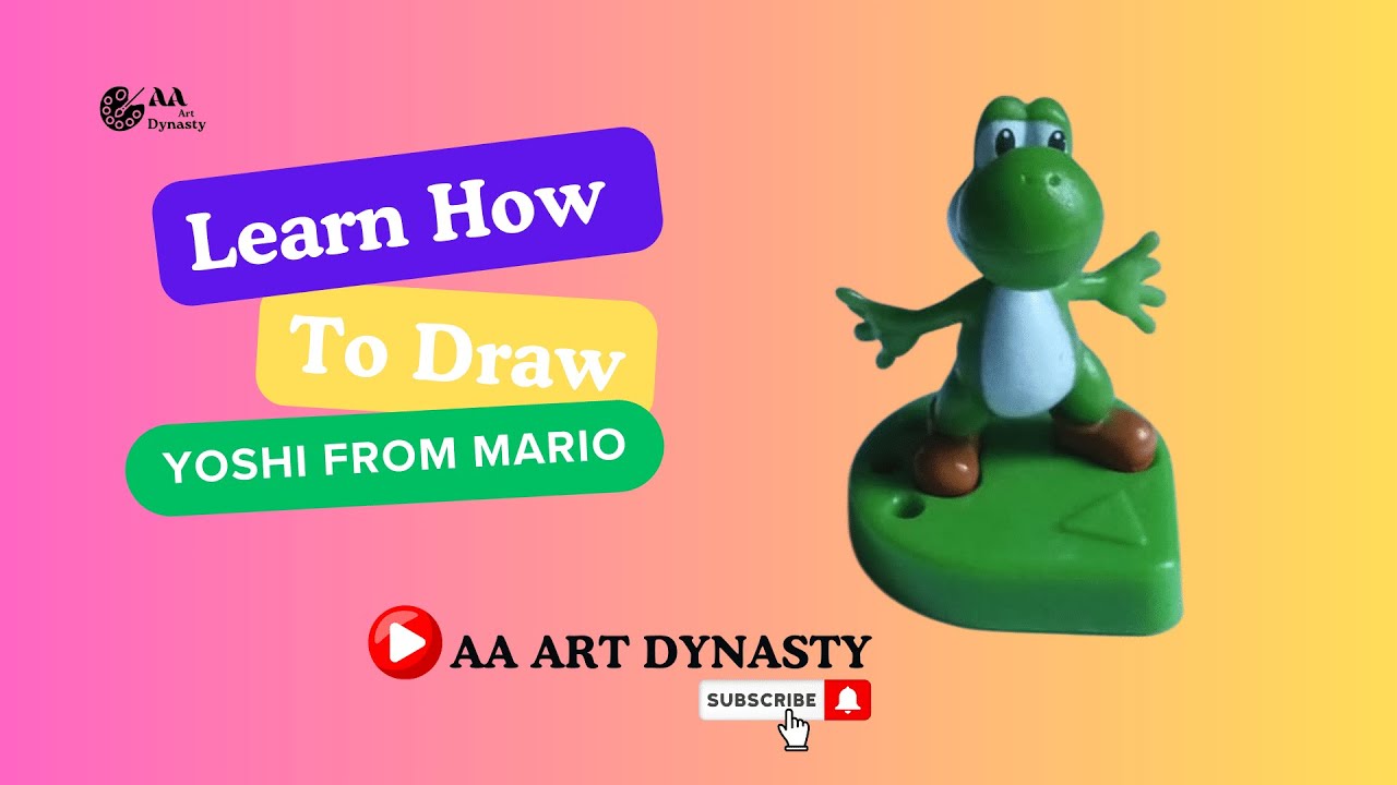 Learn How To Draw Yoshi From Mario | @aaartdynasty - YouTube
