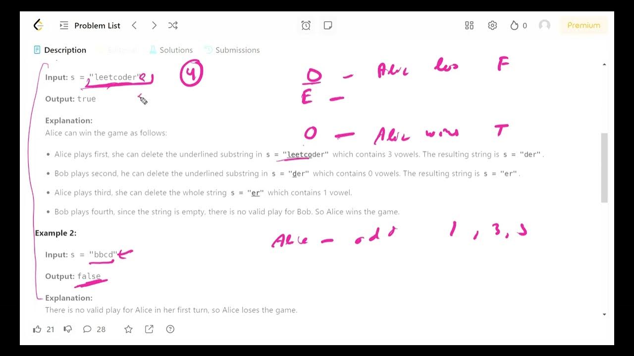 3227. Vowels Game in a String | Greedy - YouTube