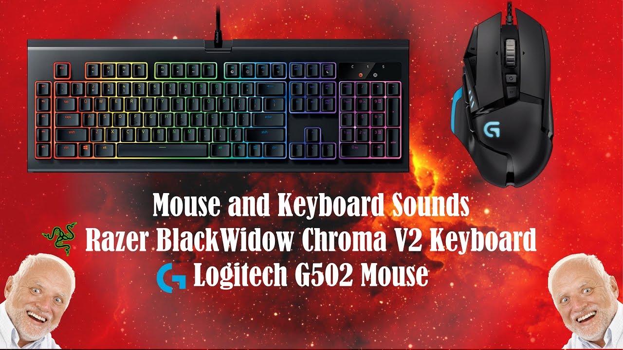 Keyboard and mouse sounds - YouTube