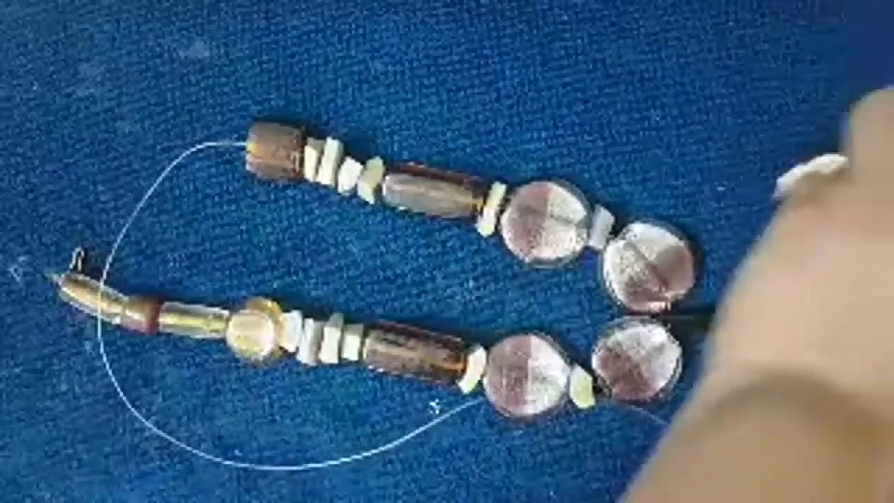 Easy Jewellery Making Idea, How To Make Neck Piece - YouTube