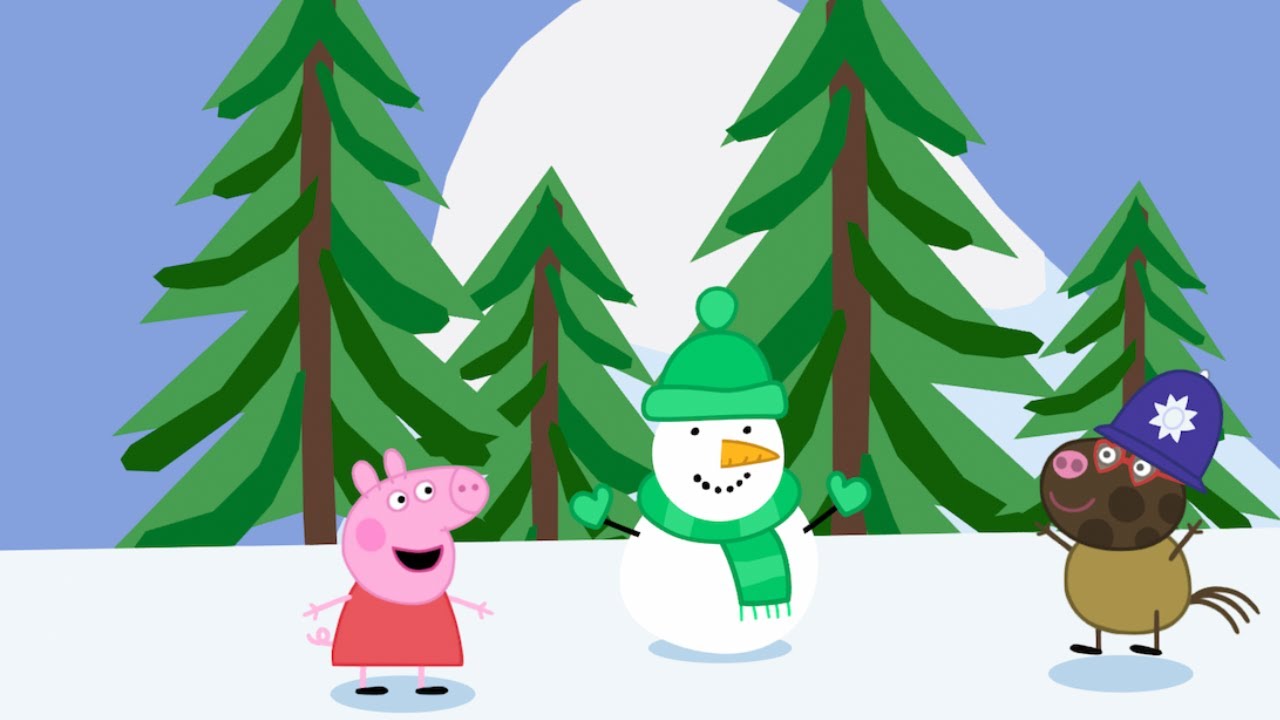 Peppa Pig Takes a Trip to the Snow Mountain and Plays in the Snow 🐷 🚂 ...
