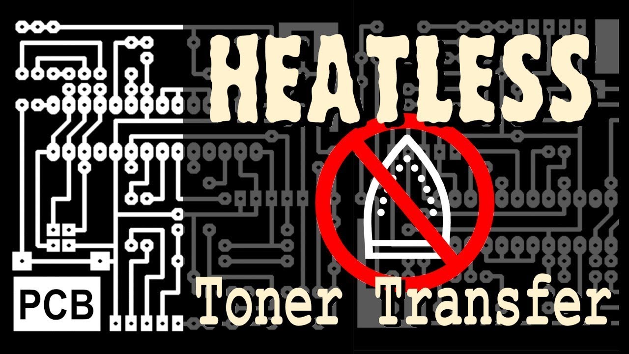 Toner Transfer No heat needed (Acetone) (Heatless) - YouTube