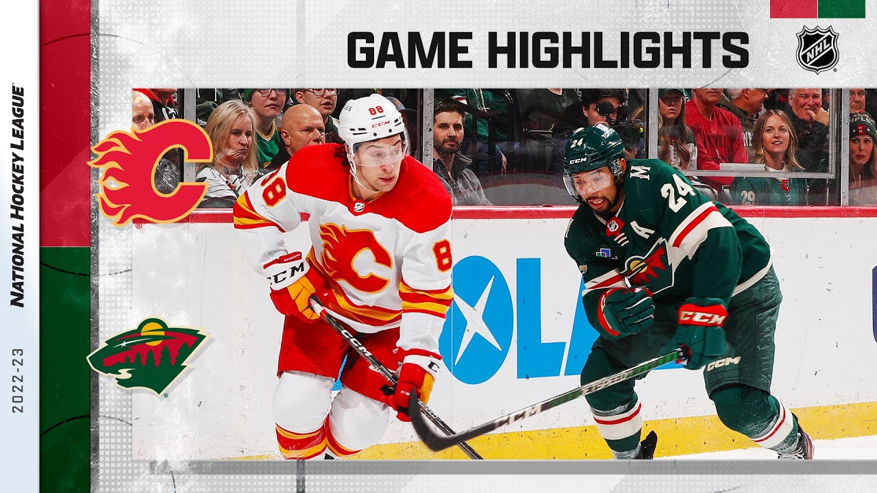 Flames @ Wild 3/7 | NHL Highlights 2023 - YouTube