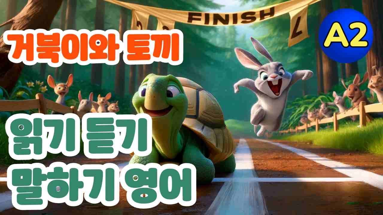 거북이와 토끼 🎧 영어 듣기를 이해하기 시작하세요 초보자를 위한 간단한 영어 이야기 영어 듣기와 말하기 Youtube