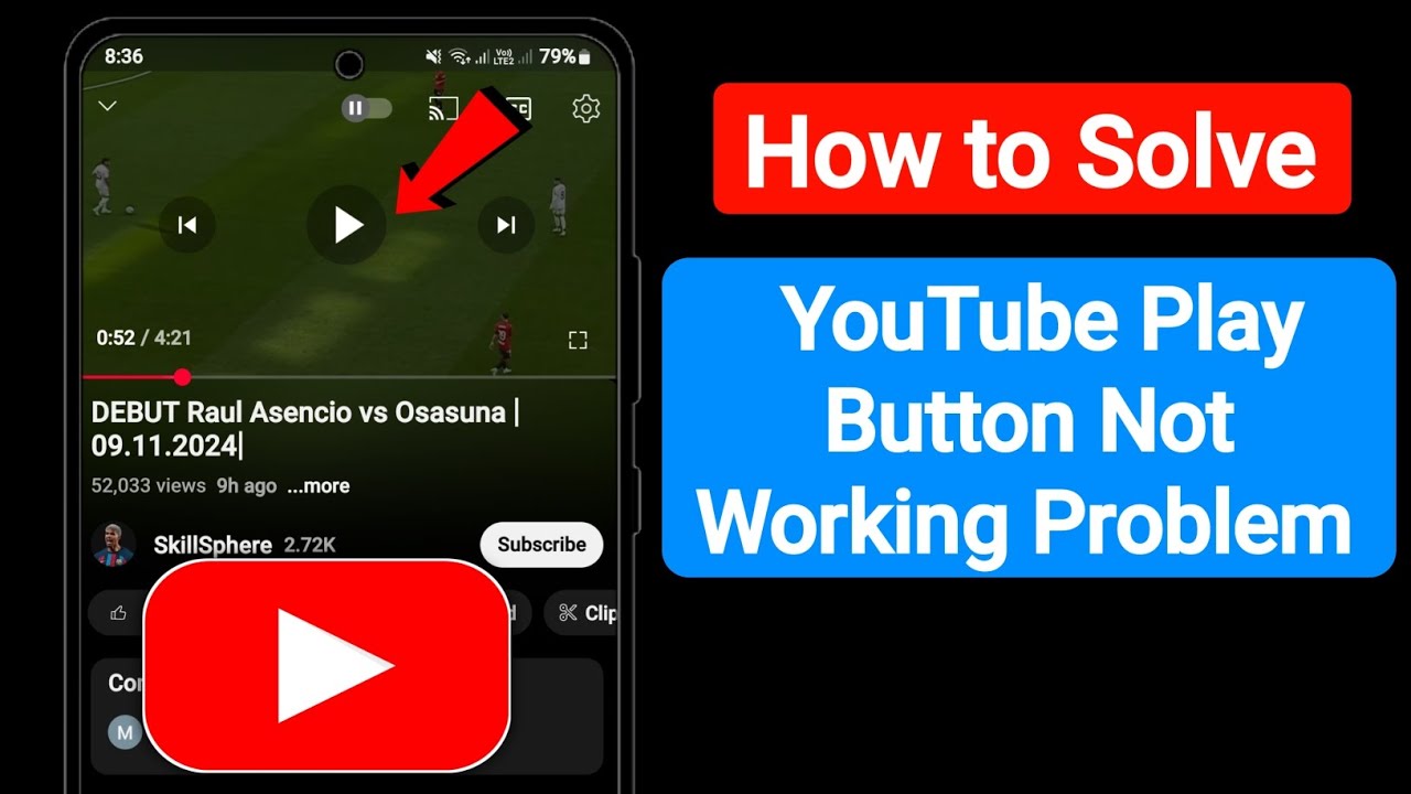 How To Solve Youtube Play Button Not Working Problem Yt Pause Play Button Not Working