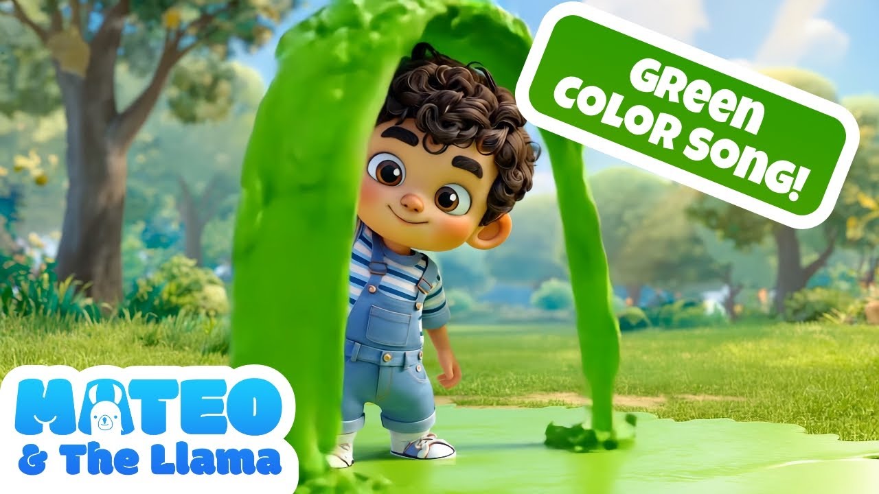 Groovy Green Color Song 🎨 | Mateo Dances with Frog, Turtle & Grass ...
