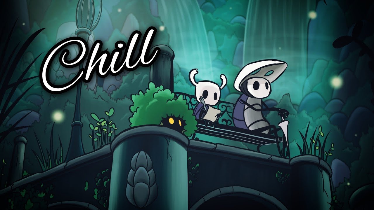 Hollow Knight Greenpath Ambiance With Rain and Crackling Fire - YouTube