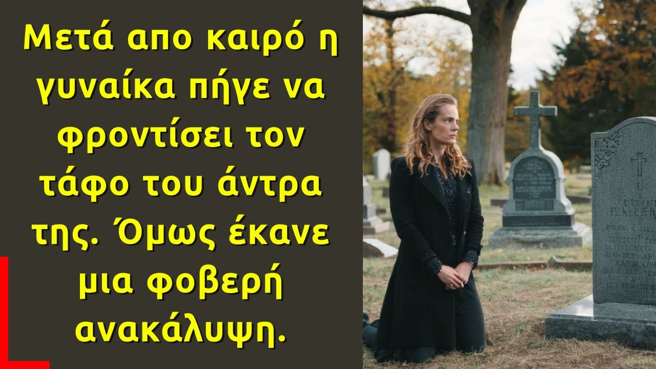 Μετά απο καιρό η γυναίκα πήγε να φροντίσει τον τάφο του άντρα της. Όμως ...