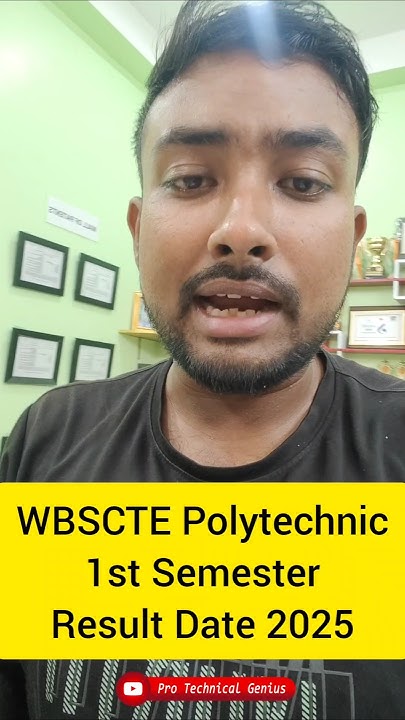 Wbscte New Update Polytechnic 1st Semester Result Date 2025 - YouTube
