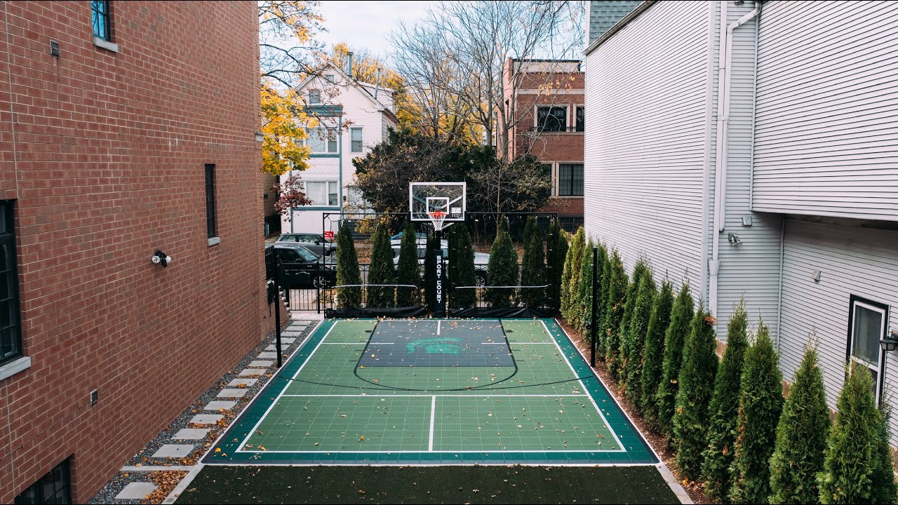 Custom At-Home Residential Sports Court, Basketball, Tennis, Pickleball ...