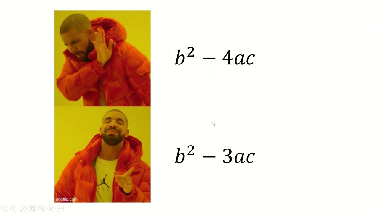 b squared minus 3ac???? - YouTube