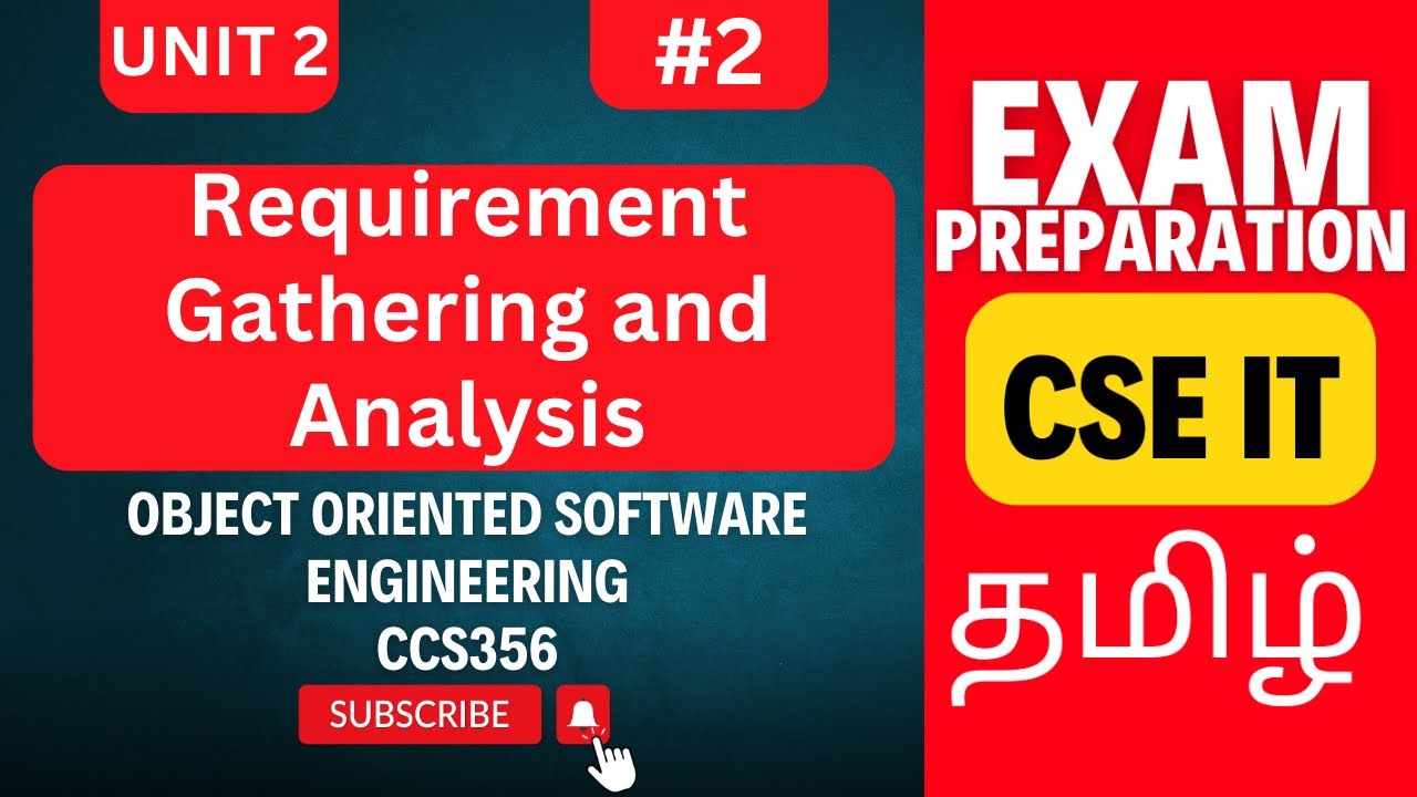 Requirement Gathering and Analysis | OOSE | CCS356 Unit 2 | Anna University - YouTube