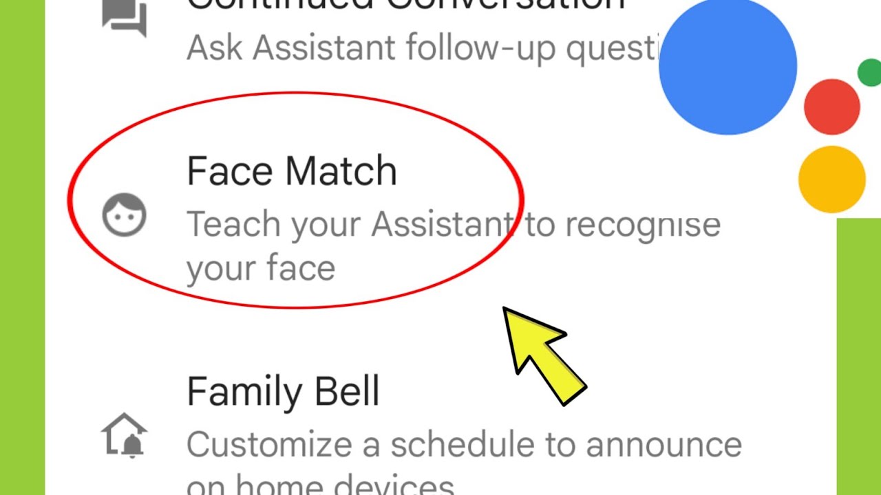 Google Assistant | Face Match Settings - YouTube