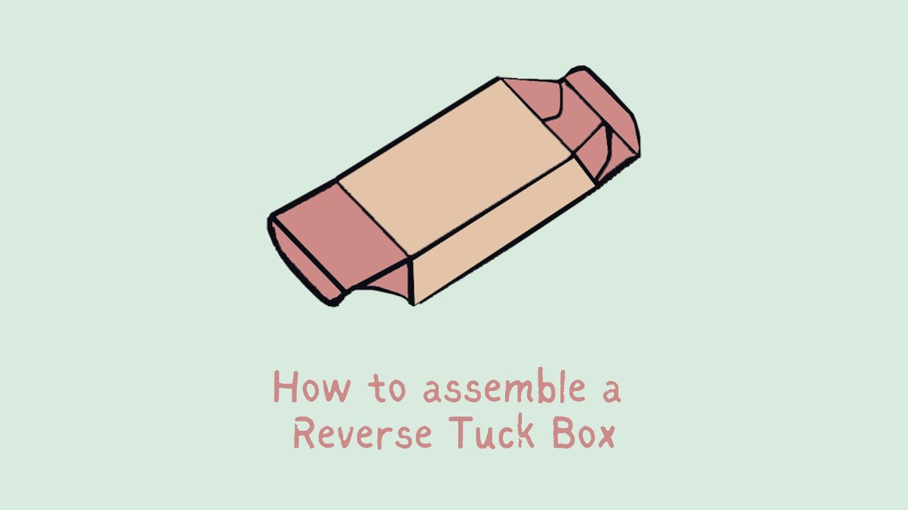How to Assemble a Reverse Tuck Box | Half Price Packaging - YouTube