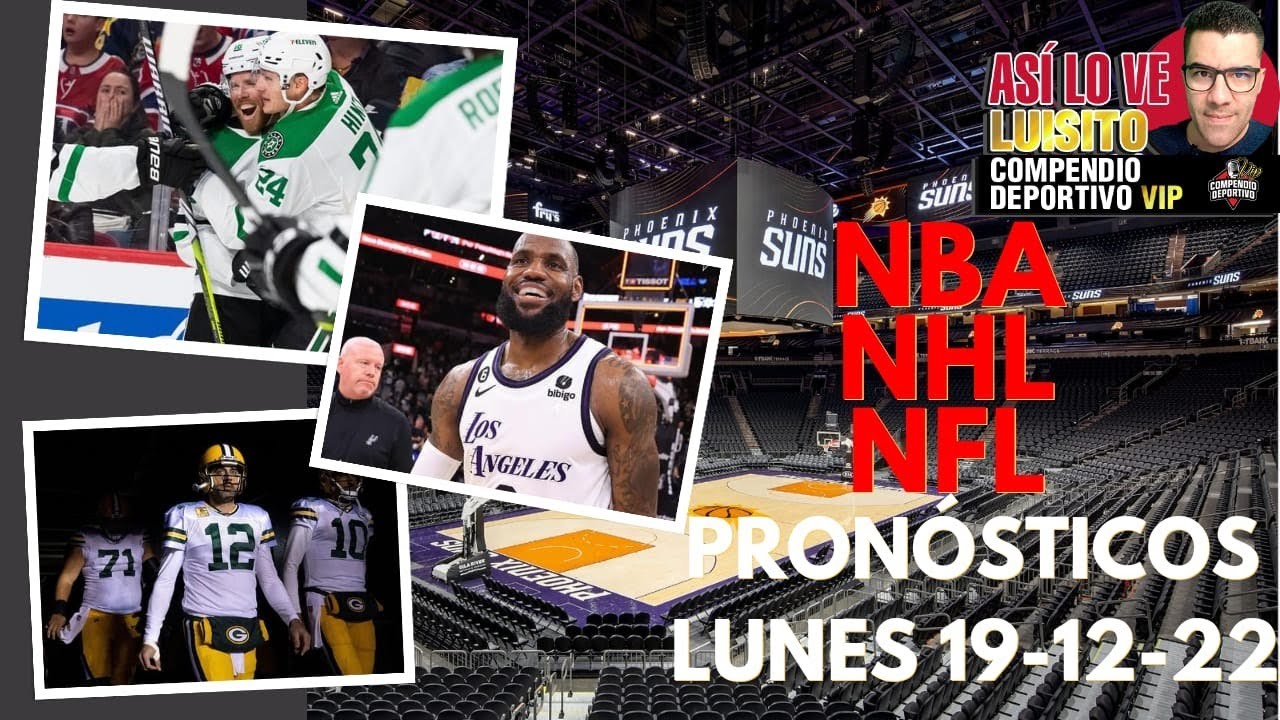 🔴 NBA + NFL + NHL Pronósticos LUNES 19 DICIEMBRE 🤑 INICIAMOS SEMANA SIN ...