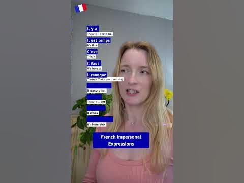 9 French Impersonal Expressions You Should Know - YouTube