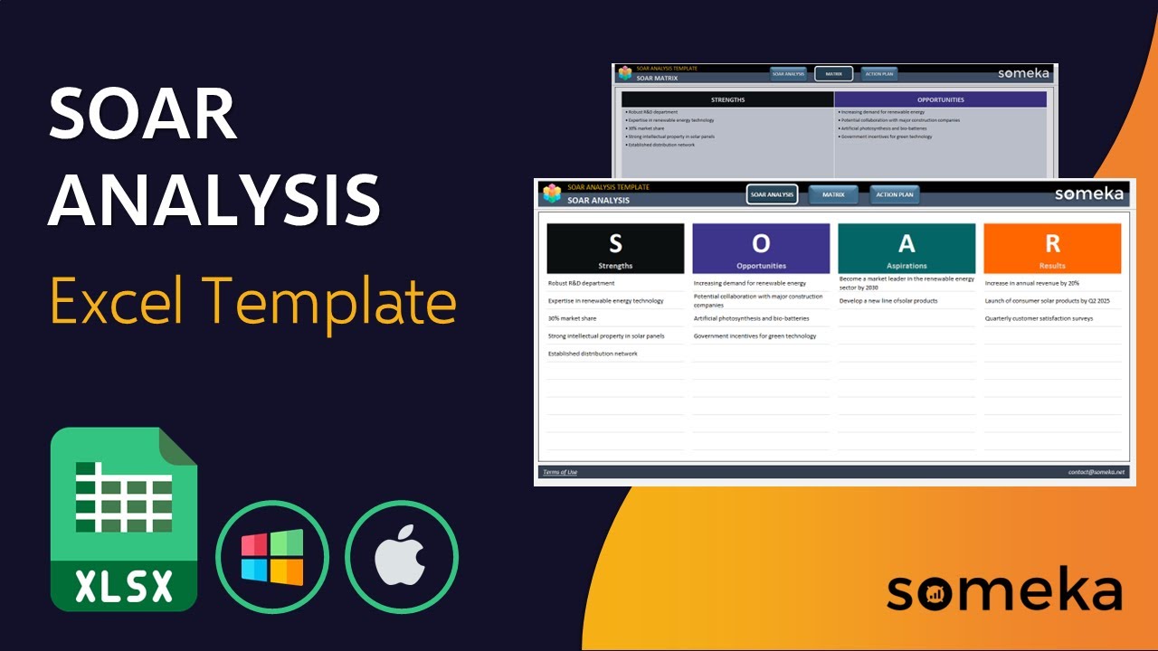 SOAR Analysis Excel Template | Assess Your Business - YouTube