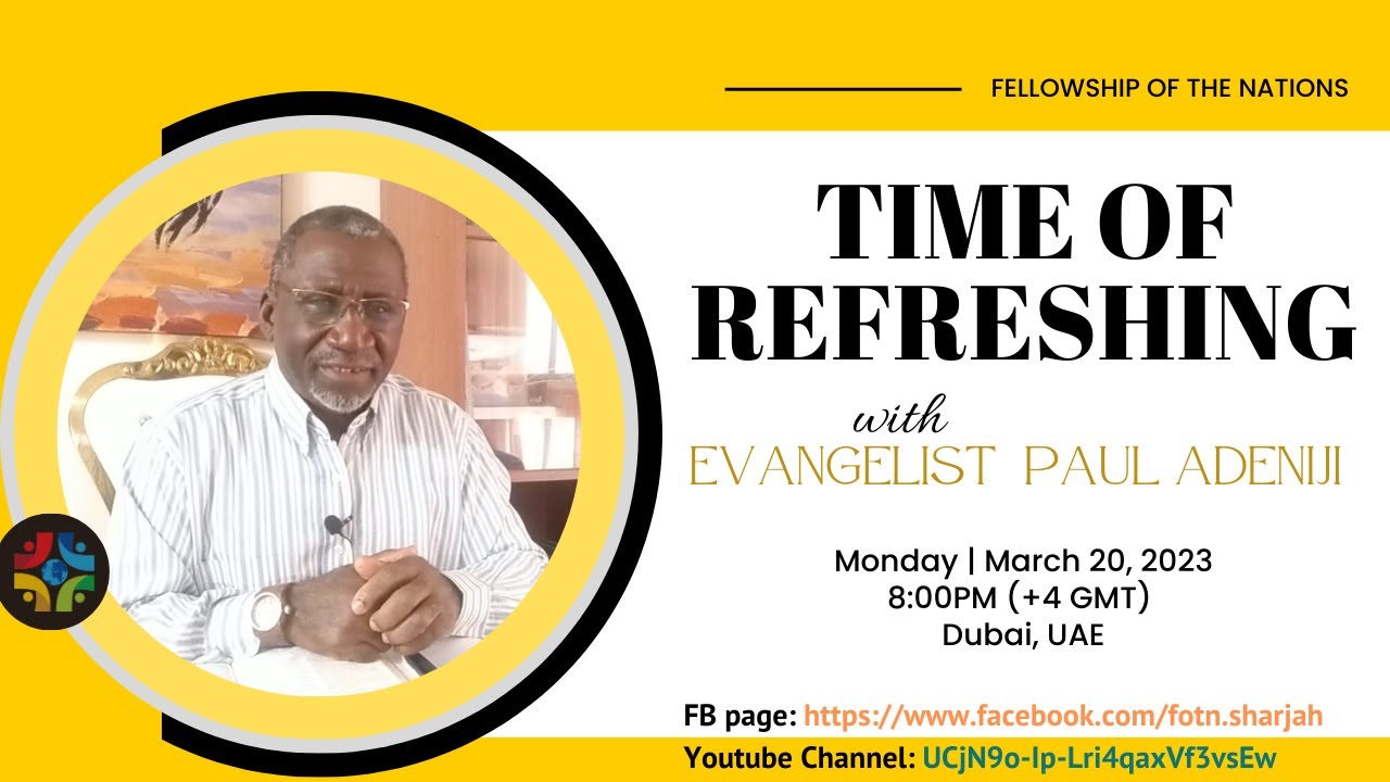 Are you an "ambassador" of Christ on earth? | Evangelist Paul Adeniji ...
