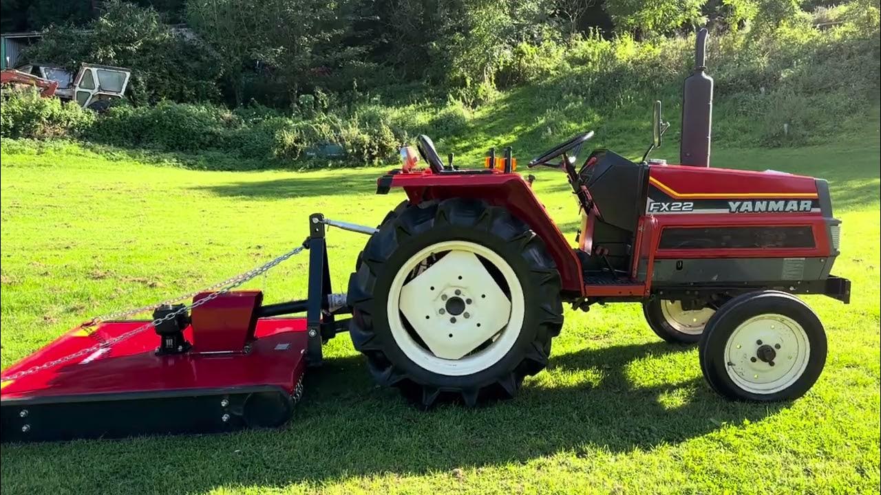 YANMAR FX22 2WD Compact Tractor & New Topper Mower - YouTube