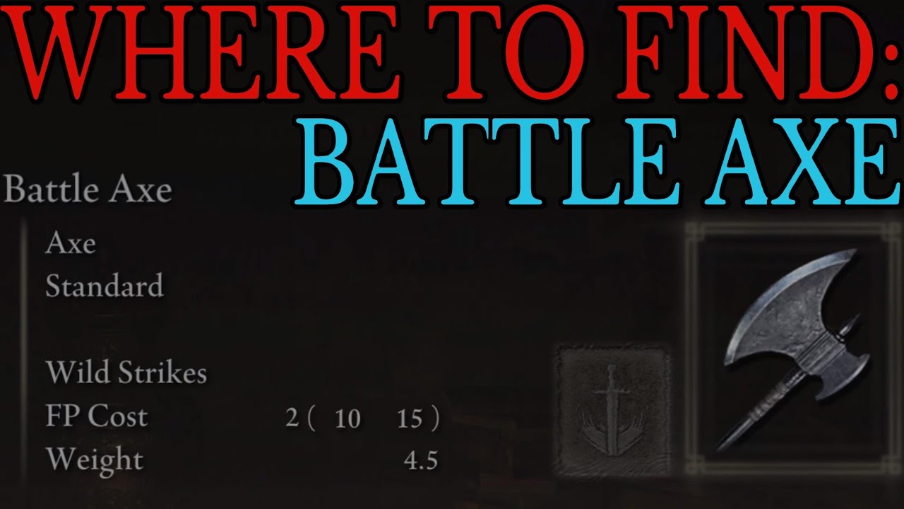 Where to find Battle Axe - Elden Ring Guide - YouTube