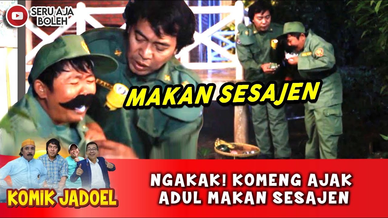 NGAKAK! KOMENG AJAK ADUL MAKAN SESAJEN - KOMIK JADOEL - YouTube