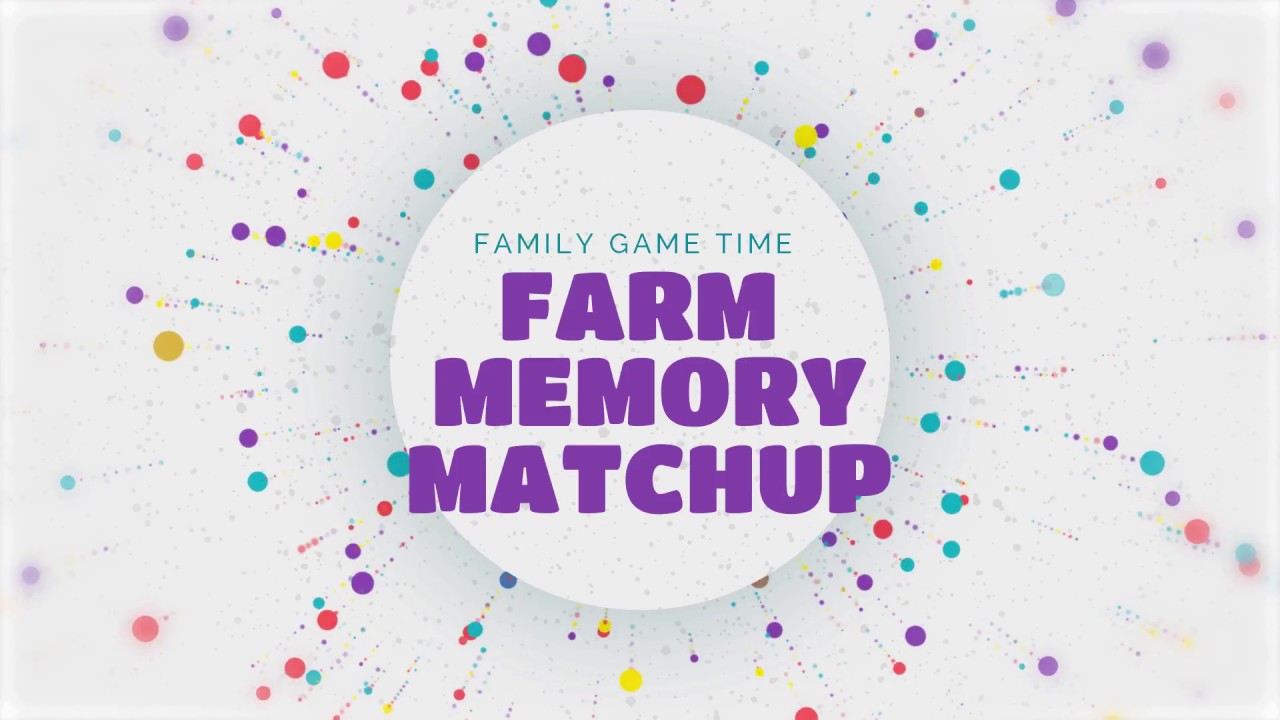 Farm Memory Matchup: Family Game Night - YouTube