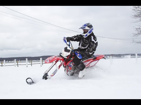 2012 Beta 498 RR 2 Moto Snow Bike Highlights! 3 Seas Recreation Build ...