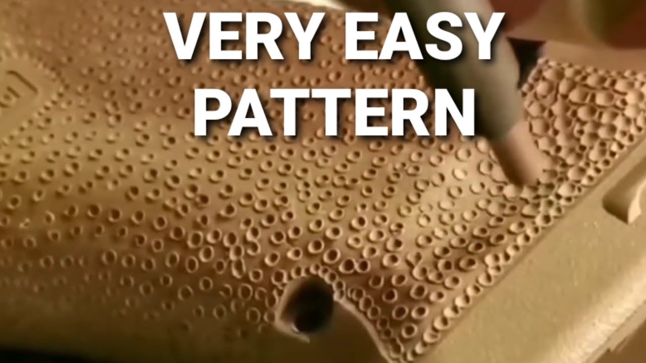 Glock stippling easiest pattern: DIY tips and techniques tutorial - YouTube