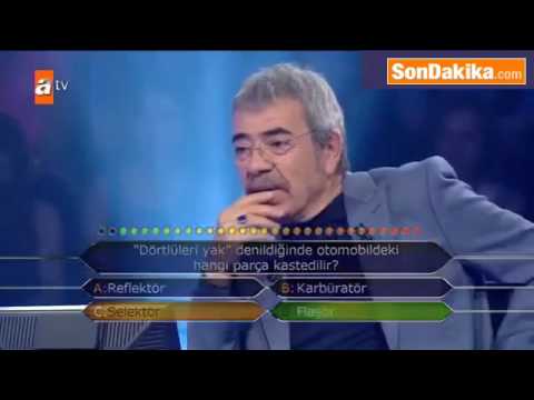 Kim milyoner olmak ister  yarışmacı selçuk yönteme küfrediyor.