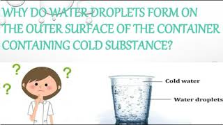 Why Do Water Droplets Form On A Cold Gl - Infoupdate.org