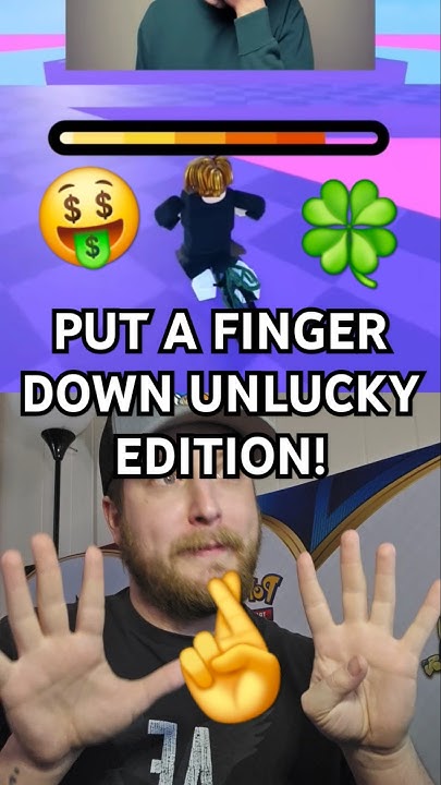 Put a finger down UNLUCKY EDITION! How many did you put down?! #funny # ...