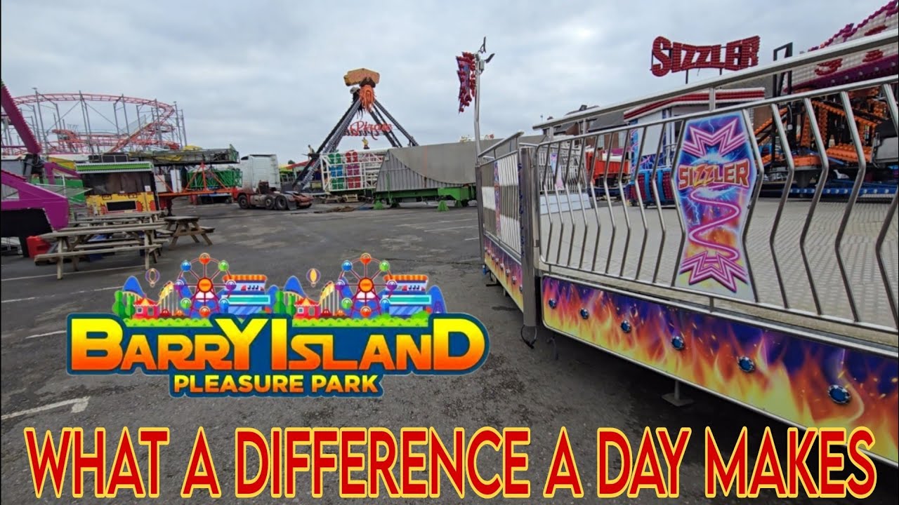 BARRY ISLAND PLEASURE PARKS BIG MOVE AROUND 1 February 2025 - YouTube