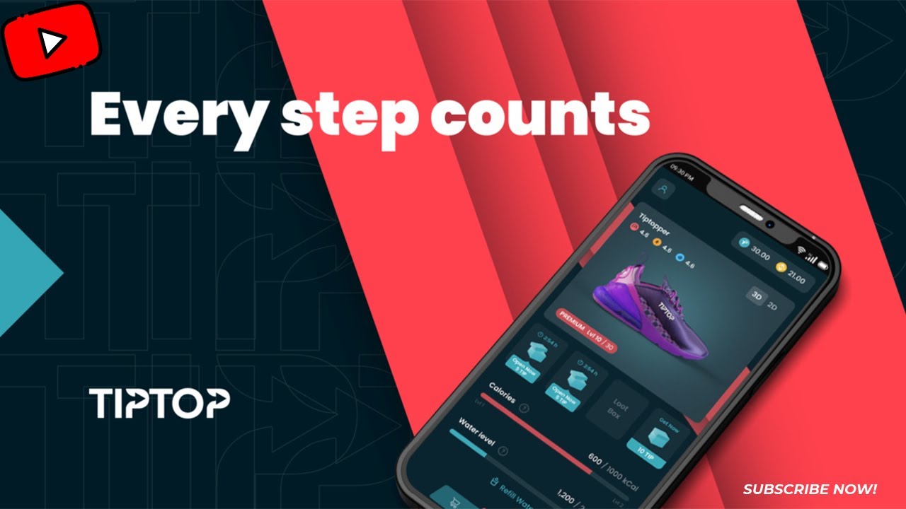 👟TipTop| Web3 Move-To-Earn app | Available on iPhone & Android.👟 - YouTube
