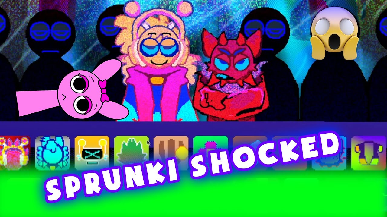 Sprunki Shocked MOD: They are unrecognizable | All characters ...