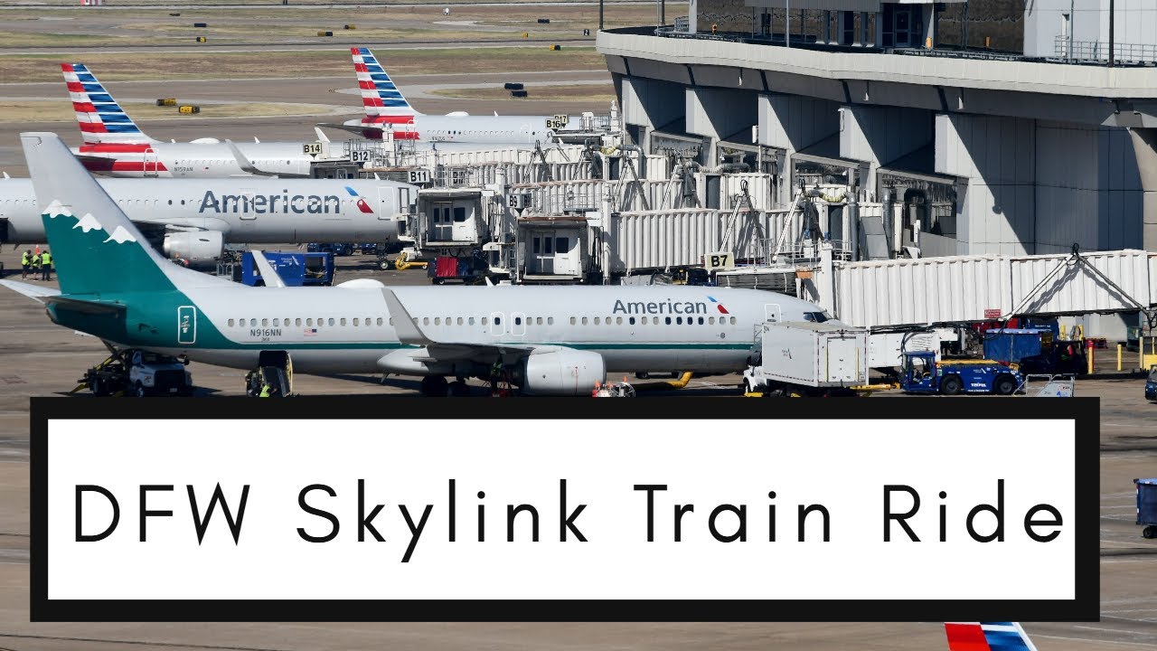 Dallas Fort Worth Airport Skylink Full Ride - YouTube