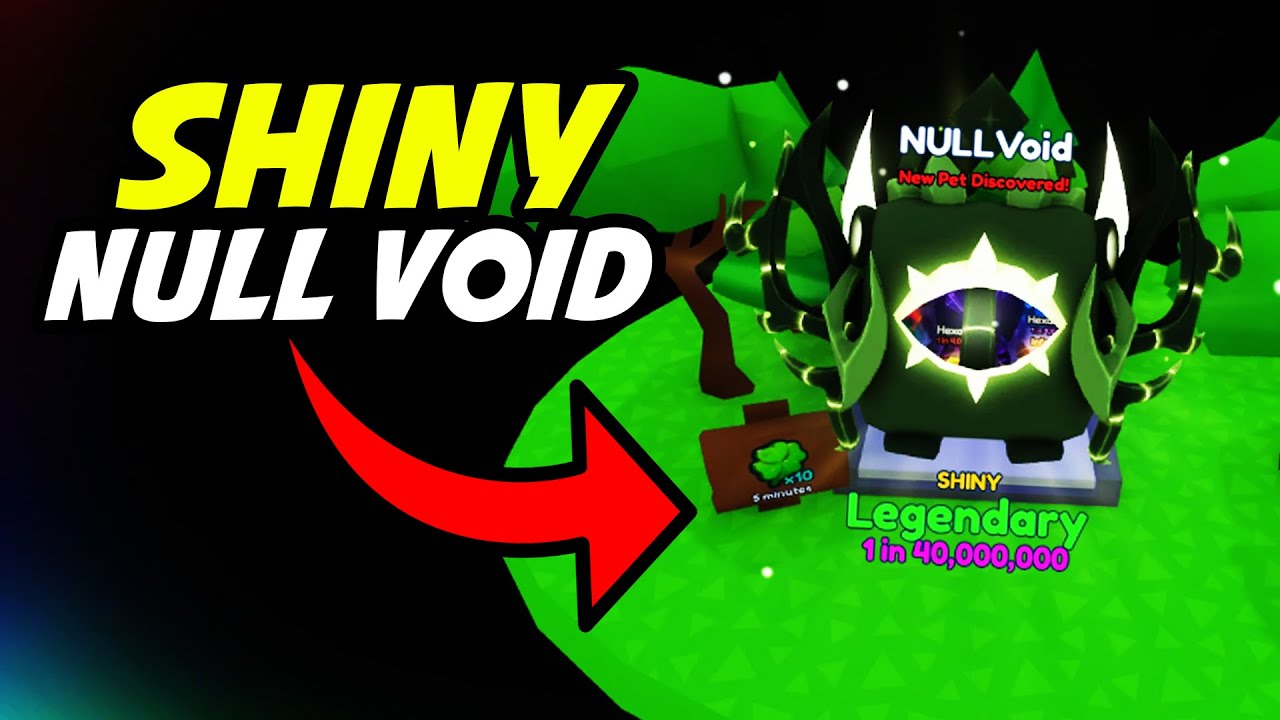 I hatched SHINY NULL VOID in BGS Infinity (1 in 40 Million) - YouTube