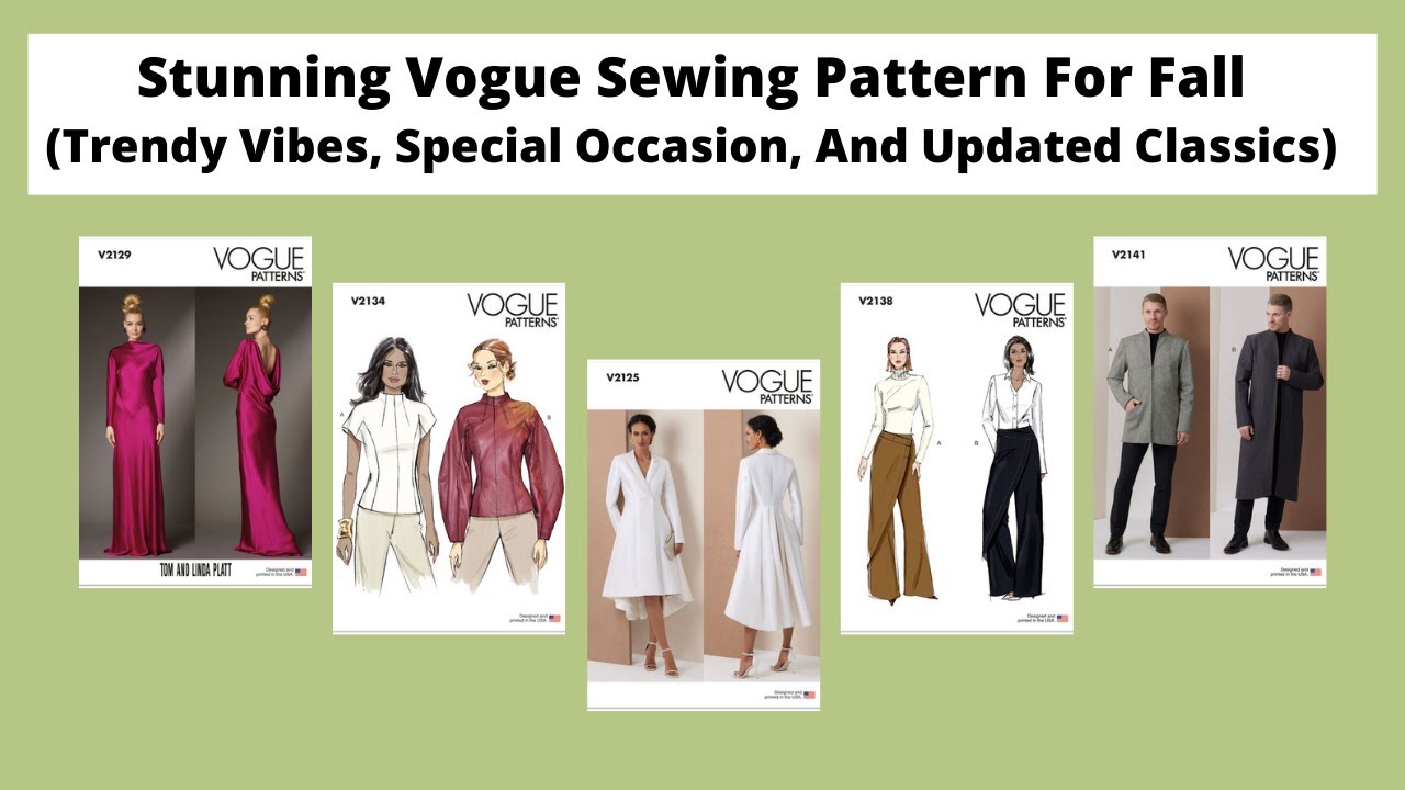 Vogue Fall Sewing Patterns -- Where Your Sewing Skills Meet Trendy ...